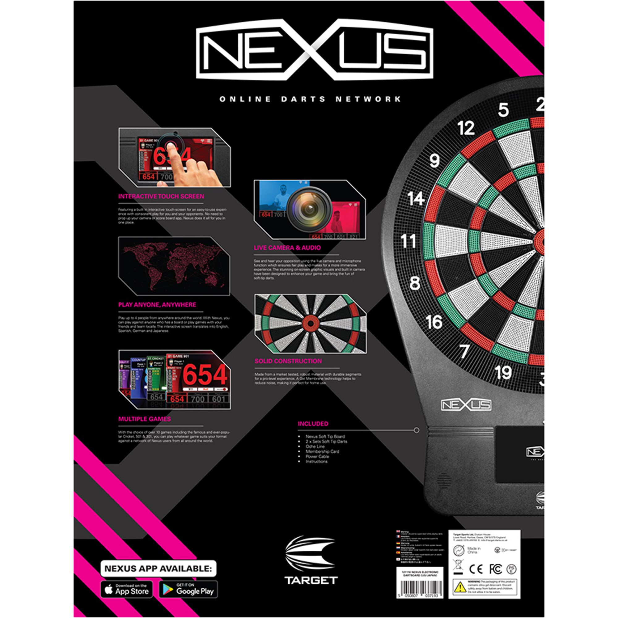 Pikado Meta Nexus Electronic Dartboard - Vidmarsport