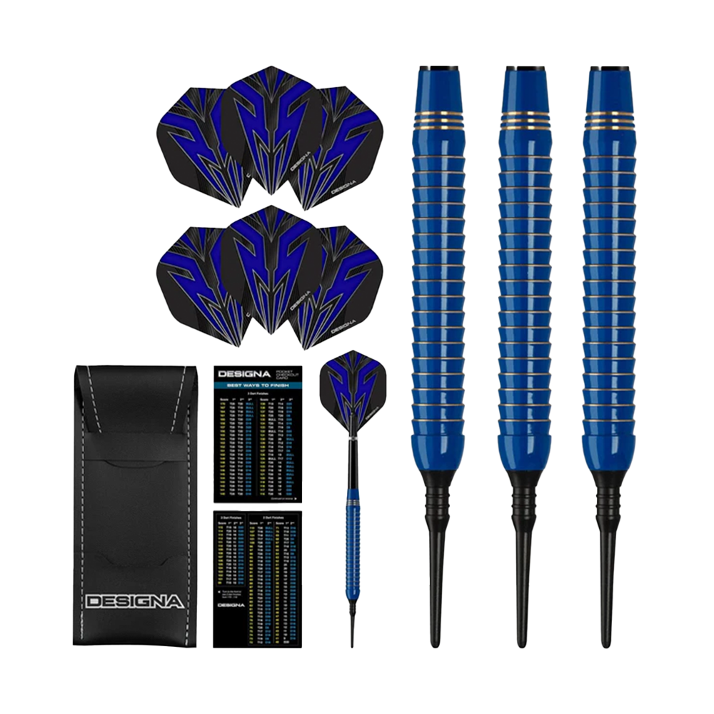 Strelice Za Pikado Mako Brass Plava - Vidmarsport