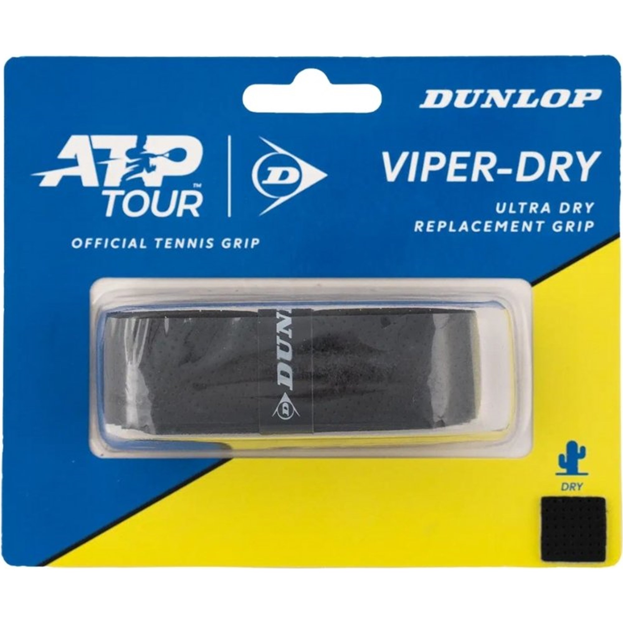 Temeljni Grip Za Reket Dunlop ATP Viper-Dry Crna - Vidmarsport