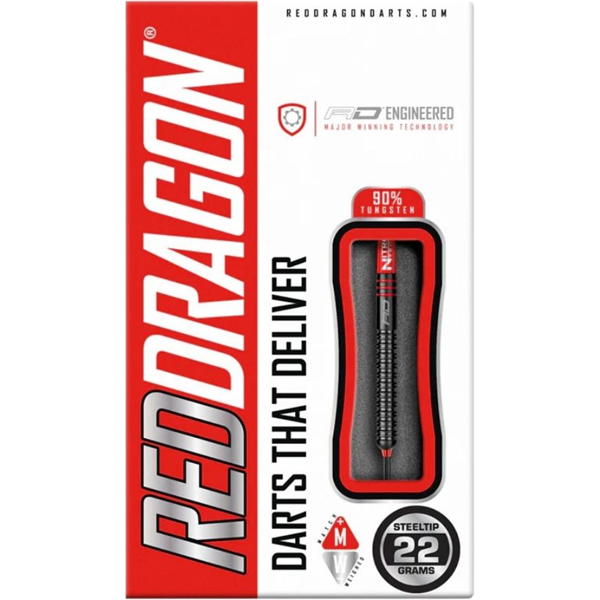 Strelice Za Pikado Milano 2.0 RS 90% Tungsten - Vidmarsport